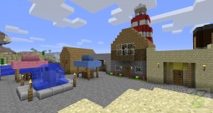 The Beginning of the Town Square | Minecraft Screenshots- A visual ...
